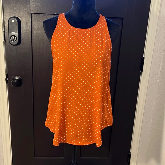 Tops | Burnt Orange Sleeveless Top | Poshmark